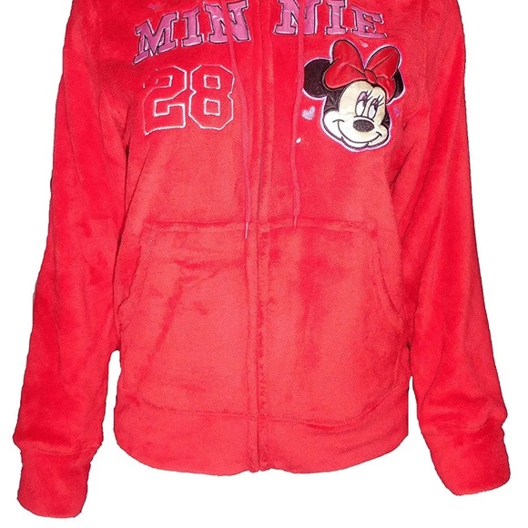Disney | Jackets & Coats | Disney Womens Minnie Mouse Light 28 Red ...
